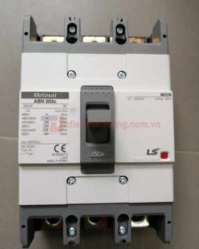 MCCB LS 3P 150A 30kA ( ABN203c ) - Kim Khí Hiệp Phát